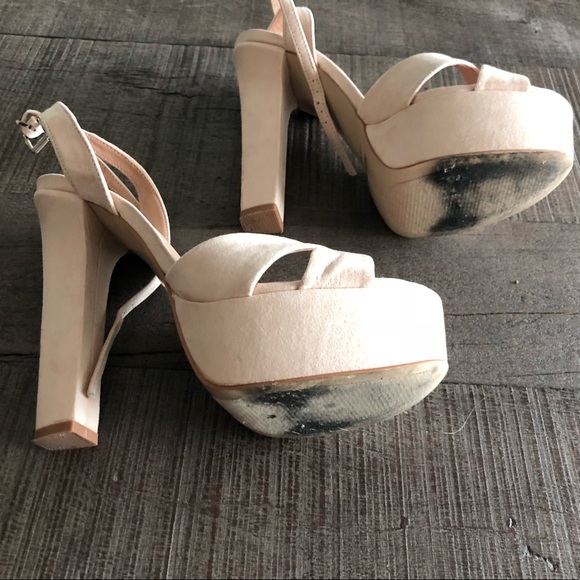 Nordstrom | Shoes | Beige Platform Heels In Perfect Conditions | Poshmark